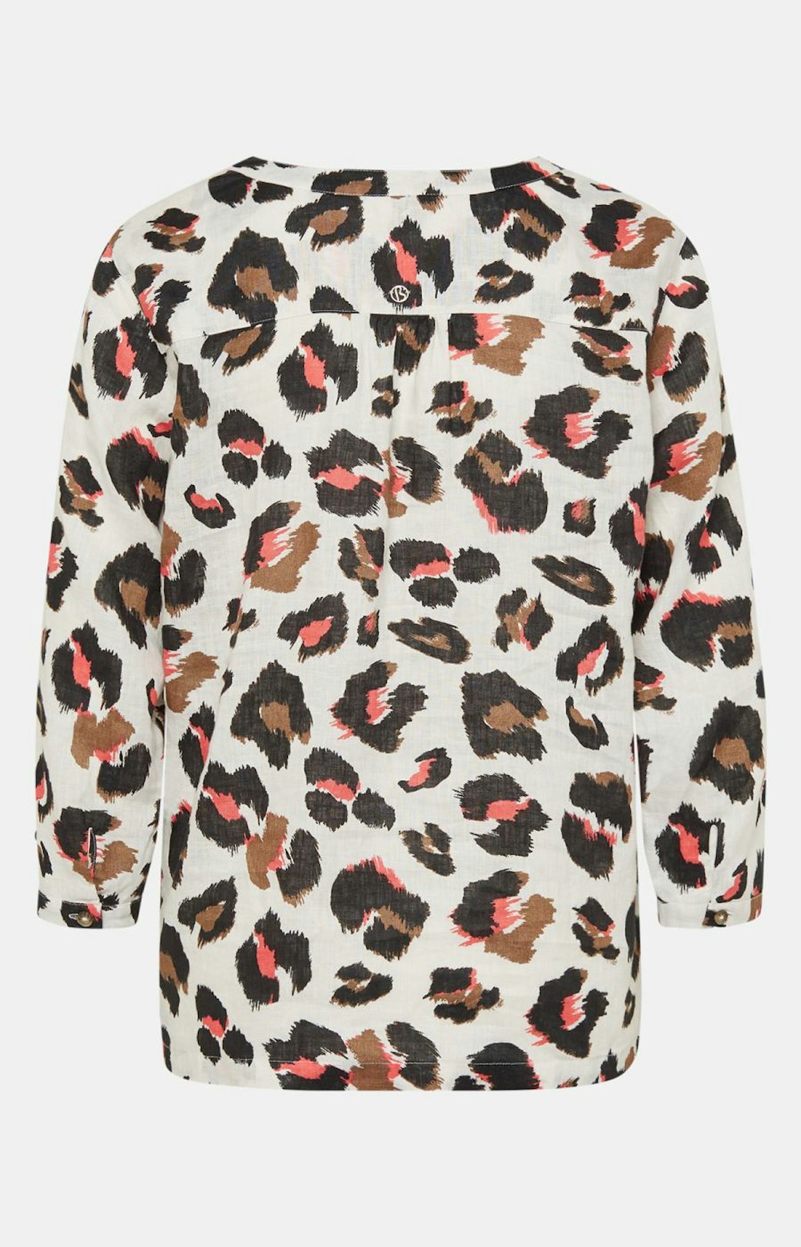 3/4-Arm Bluse mit Animal-Print in Weiß - von BONITA – Bonita