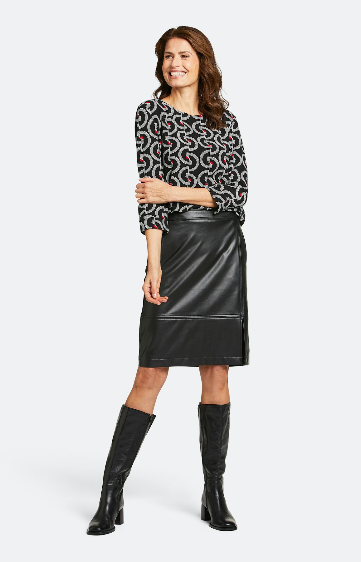 Rock in Leder-Optik von BONITA – Bonita