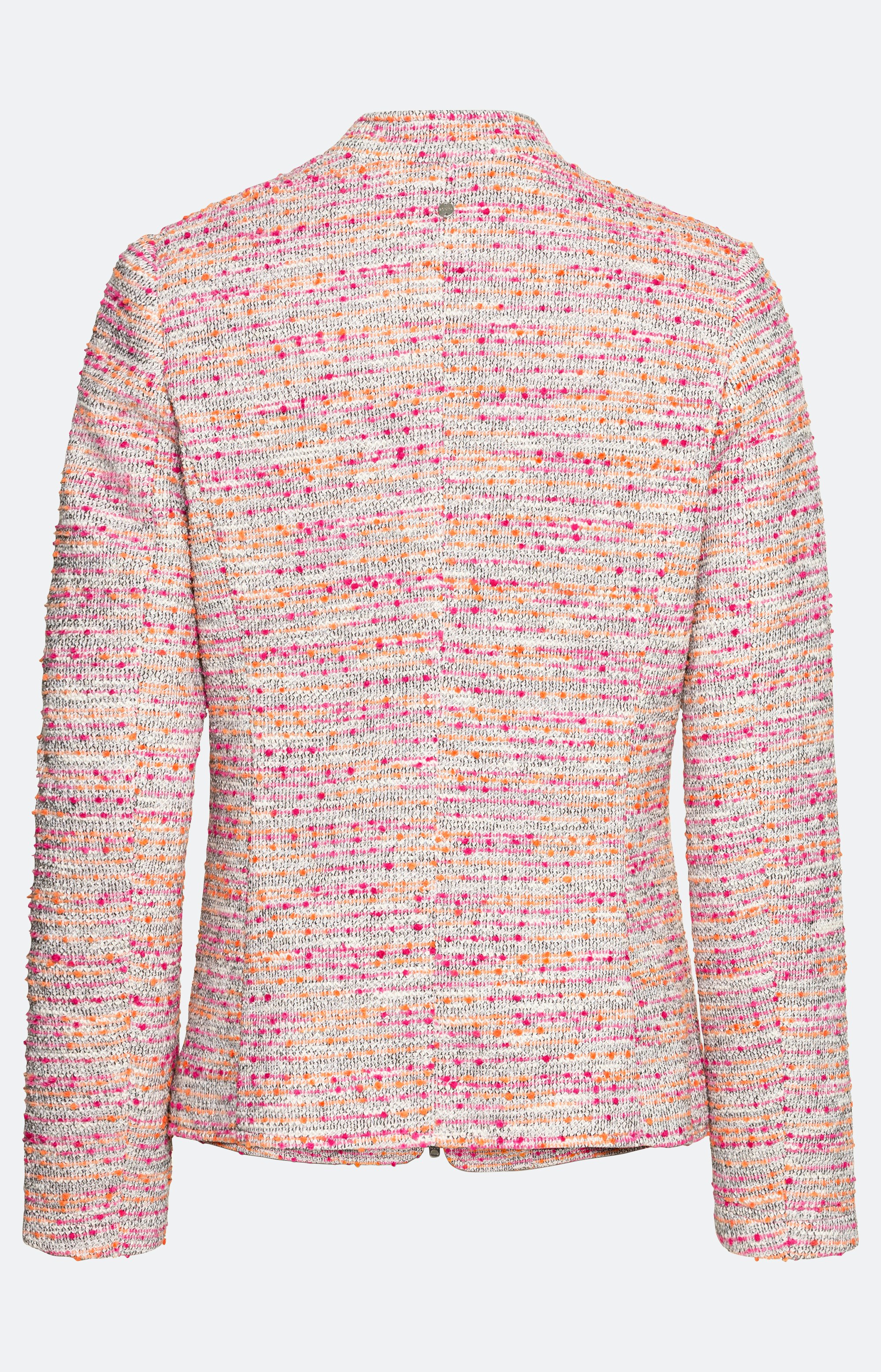 Melierter Bouclé-Blazer in schmalem Schnitt – Bonita