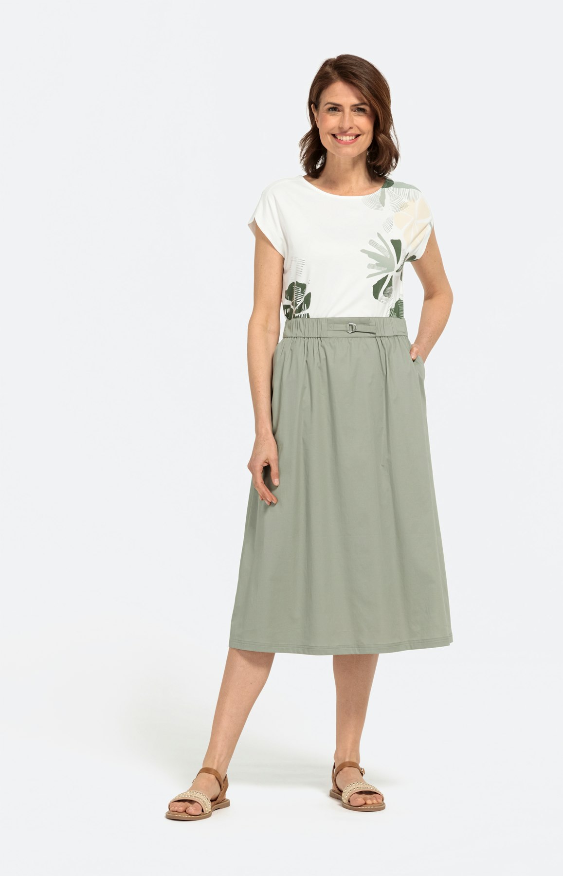 Midi-Rock in Papertouch-Qualität mit Eingrifftaschen – Bonita