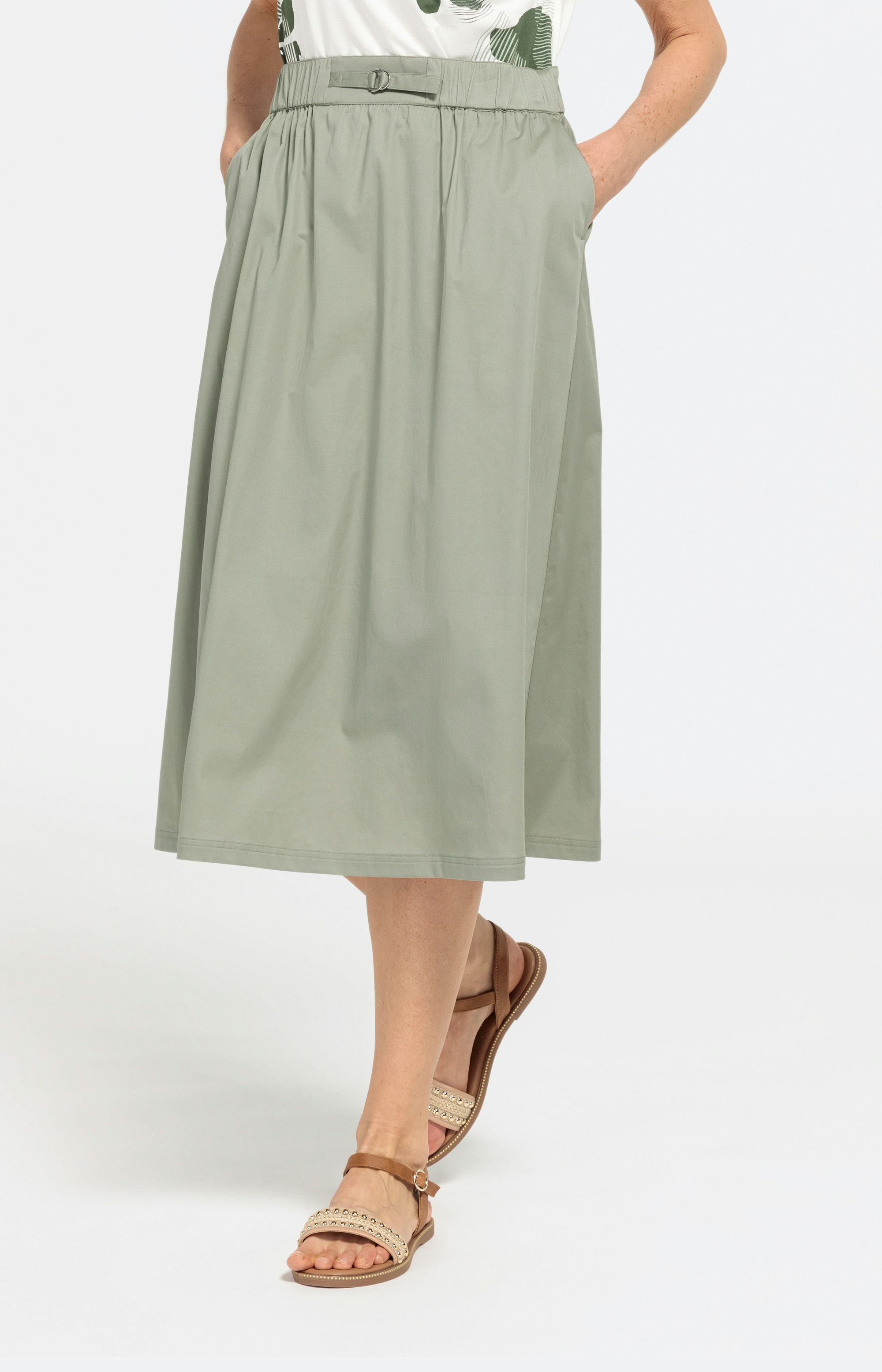 Midi-Rock in Papertouch-Qualität mit Eingrifftaschen – Bonita