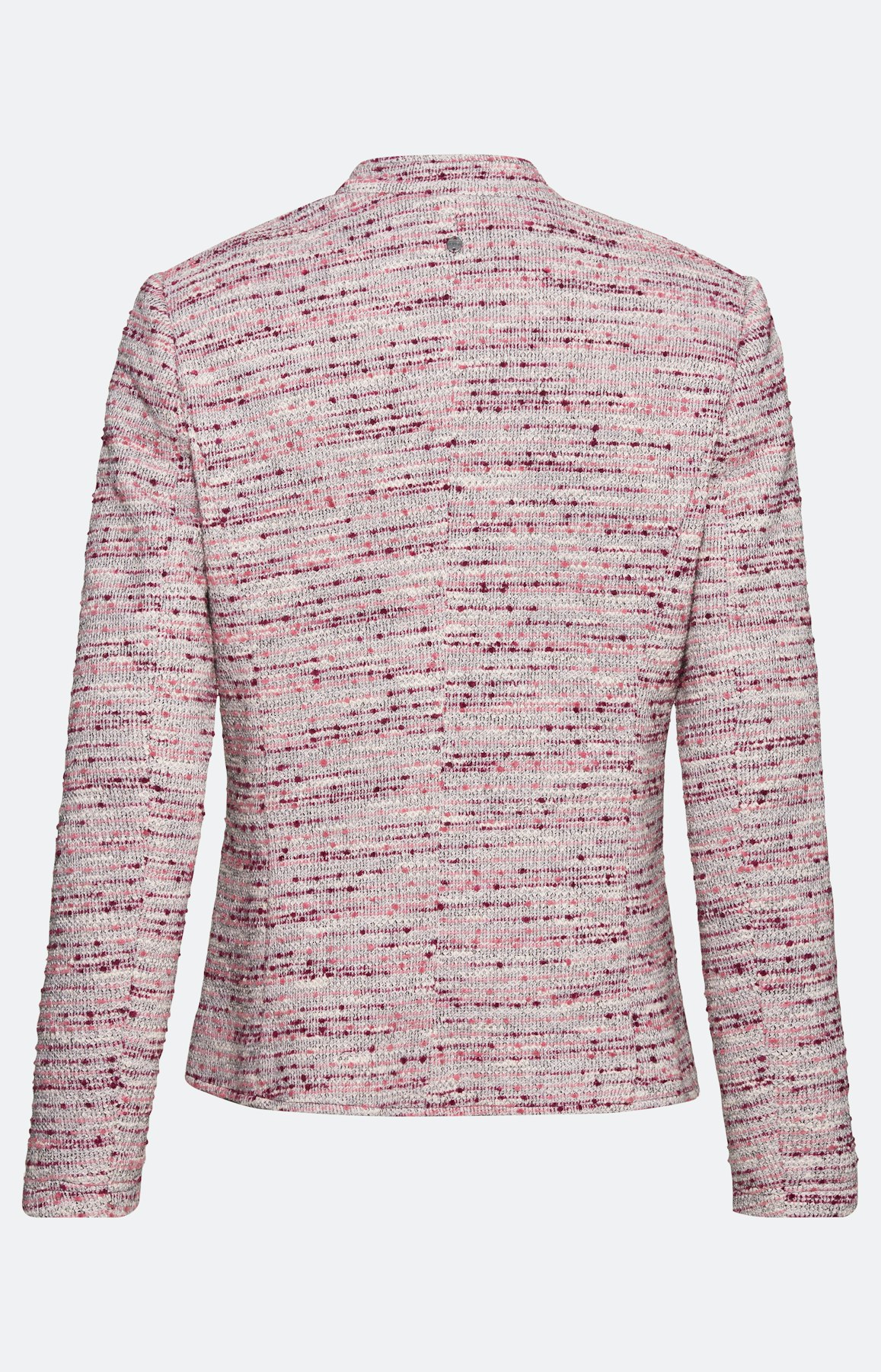 Bouclé-Blazer mit 2-Wege-Reißverschluss und Stehkragen – Bonita